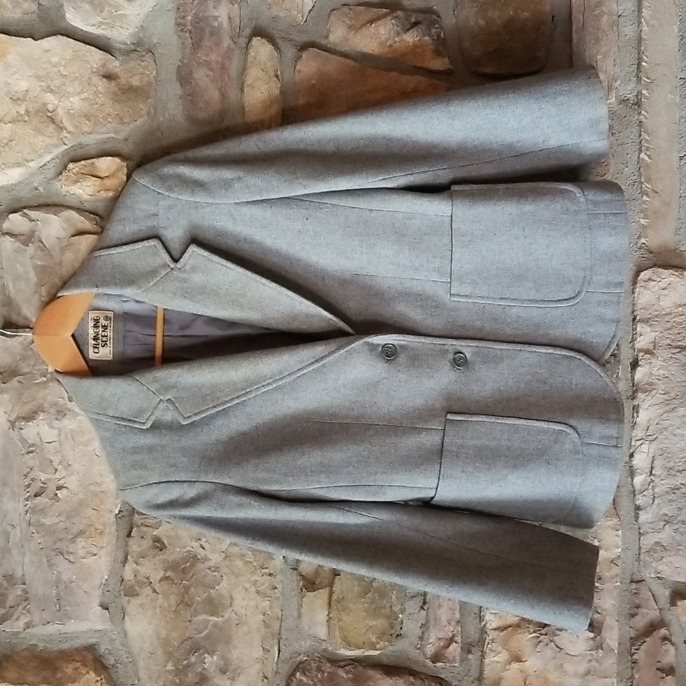 Changing Scenes Wool Blazer - Gem